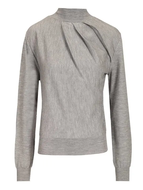 Givenchy Draped Wool Blend Turtleneck Sweater