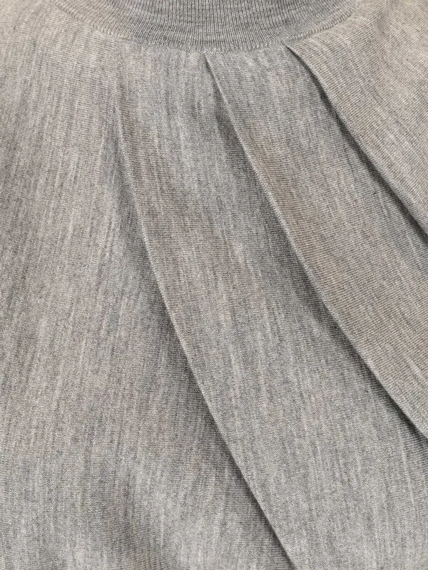 Givenchy Draped Wool Blend Turtleneck Sweater