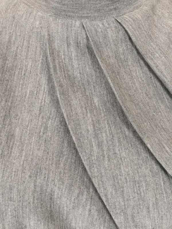Givenchy Draped Wool Blend Turtleneck Sweater