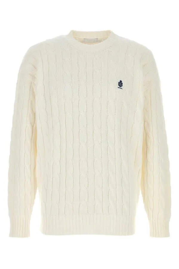 Prada Cotton Sweater - White