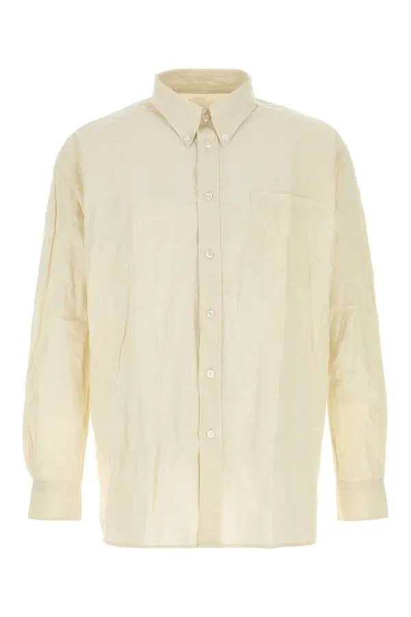 WILLY CHAVARRIA Cream Poplin Shirt