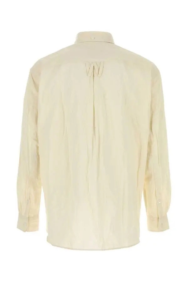 WILLY CHAVARRIA Cream Poplin Shirt