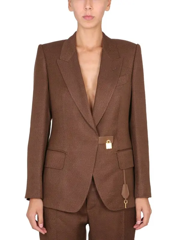 TOM FORD Padlocked Jacket - Brown