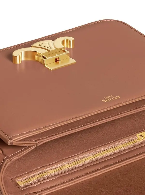 Celine Teen Triomphe Bag In Polished Calfskin - Multicolor