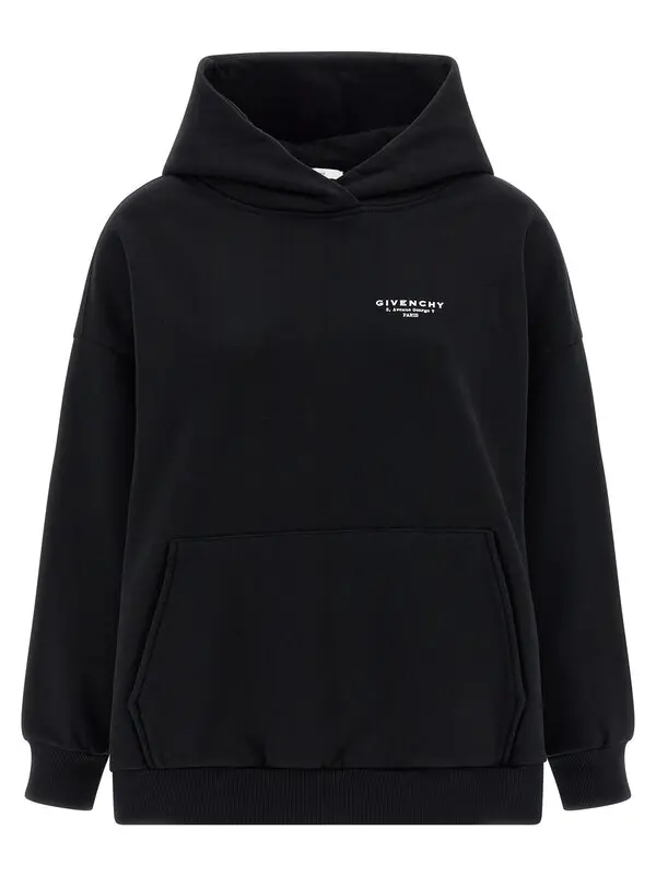 Givenchy Logo Print Cotton Hoodie - Multicolor