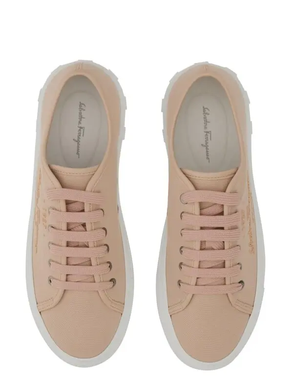 FERRAGAMO Sneaker With Logo - Pink