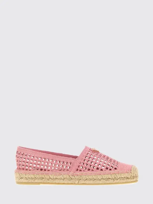 Prada Crochet Cotton Espadrilles - Pink