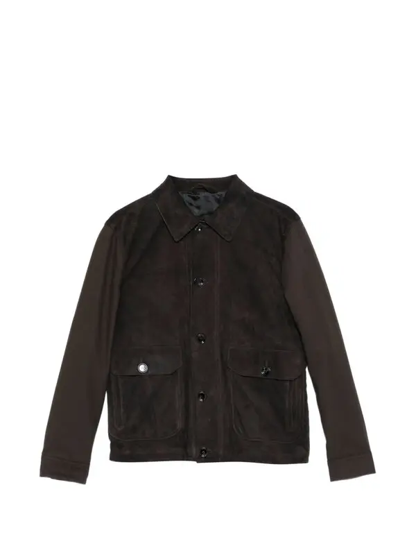 Brioni Suede Leather Jacket - Multicolor