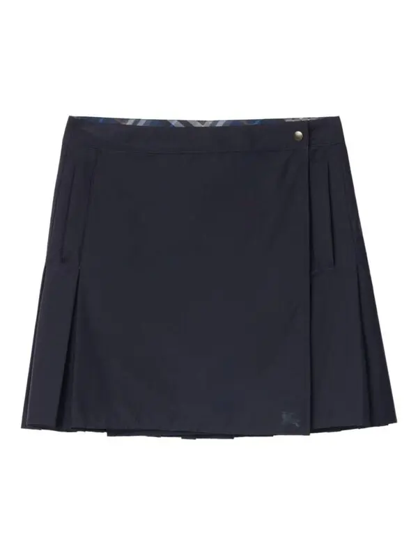 Burberry Pleated Mini Skirt - Blue