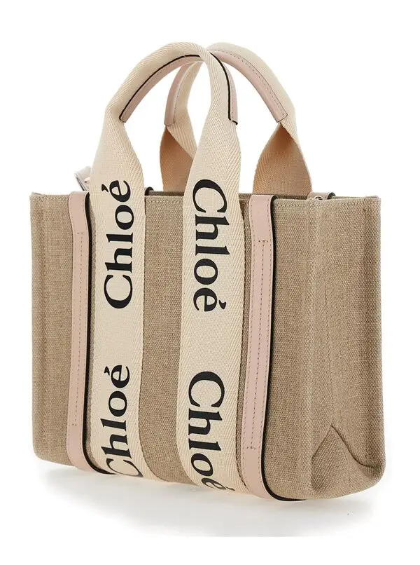 Chloé Woody Tote Bag - Cream