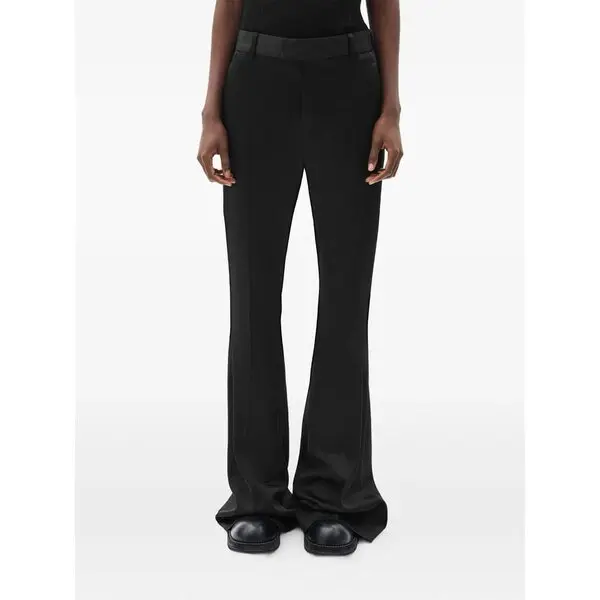 ANN DEMEULEMEESTER Flared Satin Trousers