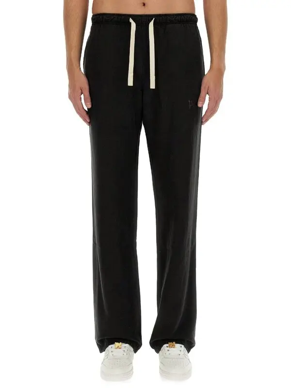 Palm Angels Pants With Logo - Black