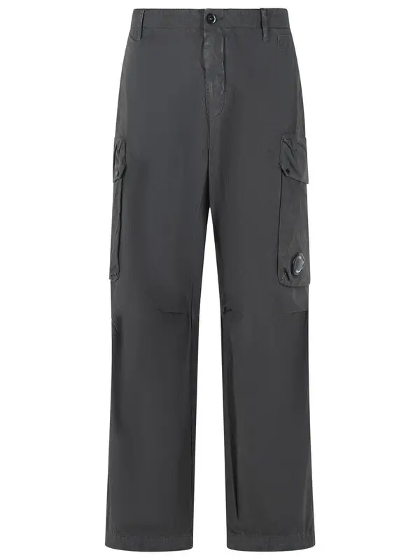 C.P. COMPANY Grey Cotton Cargo Pants