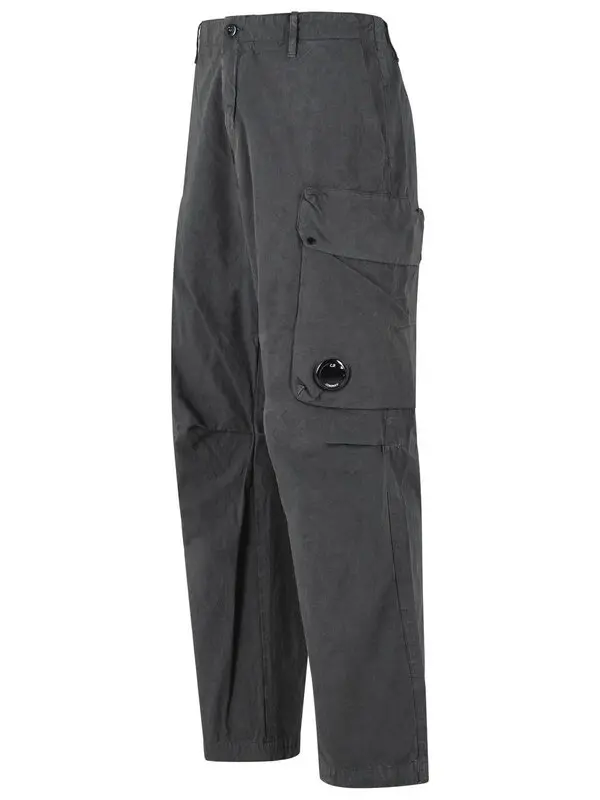 C.P. COMPANY Grey Cotton Cargo Pants