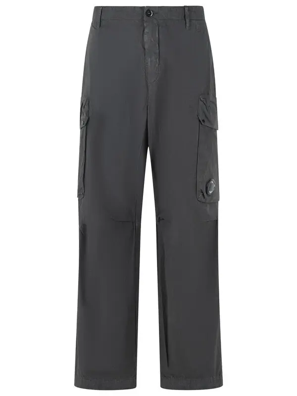 C.P. COMPANY Cotton Cargo Pants - Gray