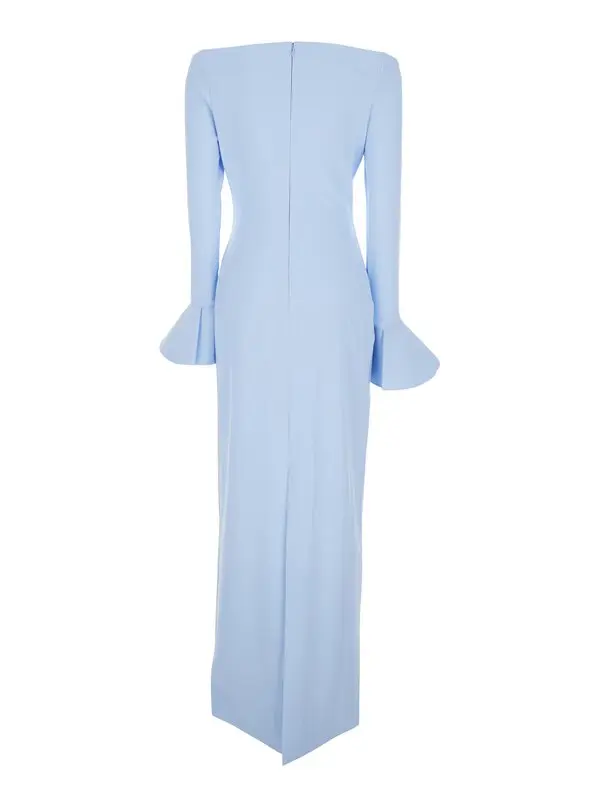 Solace London Anica Long Dress - Blue