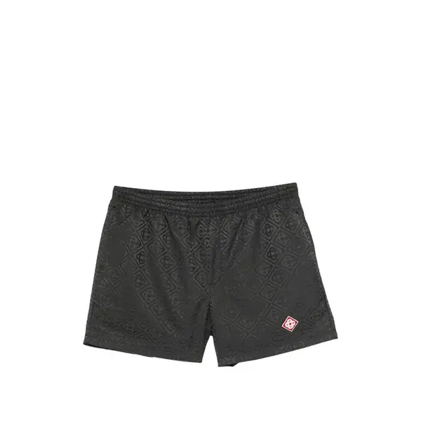 Casablanca Beachwear Swim Shorts - Black