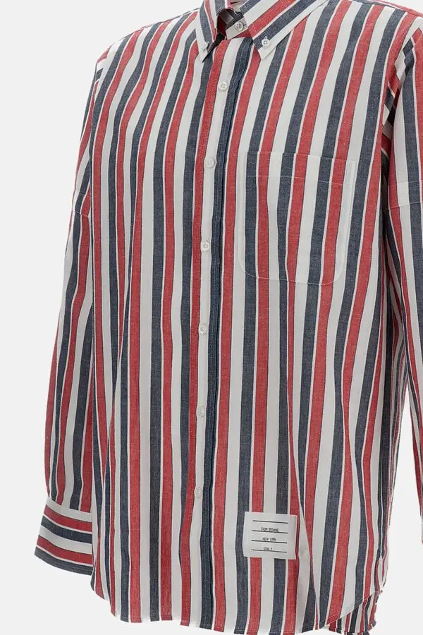 Thom Browne Striped Linen Shirt