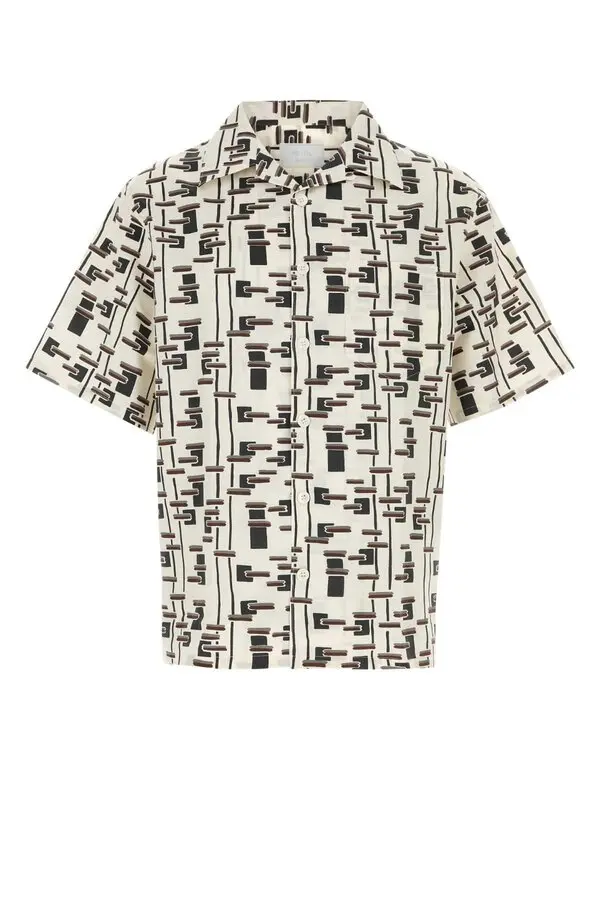 Prada Printed Poplin Shirt