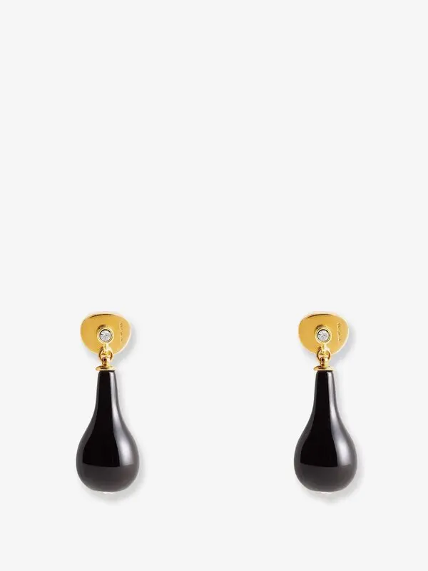 TOTEME Onyx Drops Brass Earrings