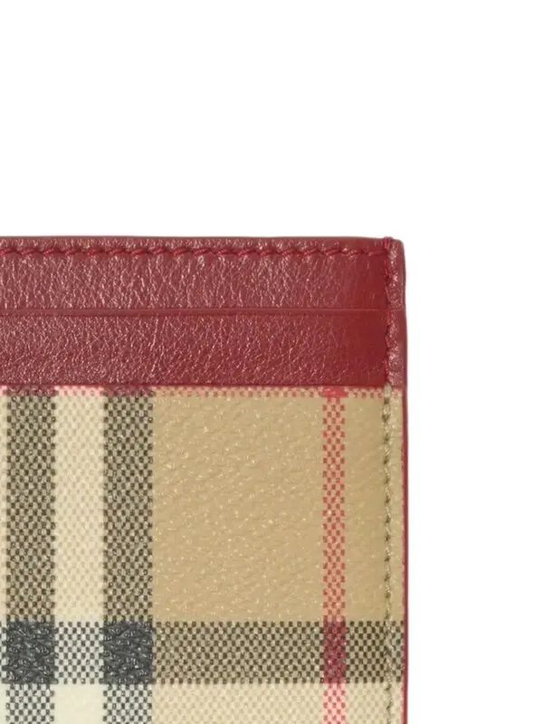 Burberry Contrast Check Card Case