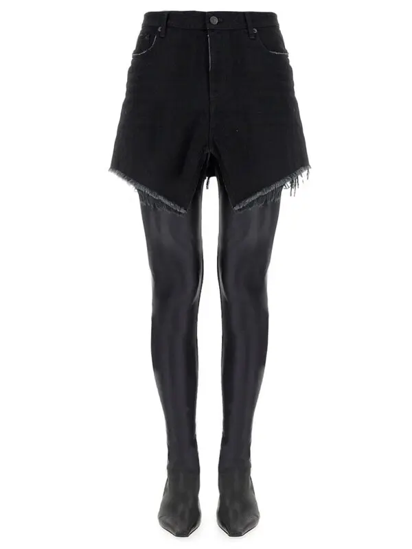 Balenciaga Mini Cut-up Skirt - Black