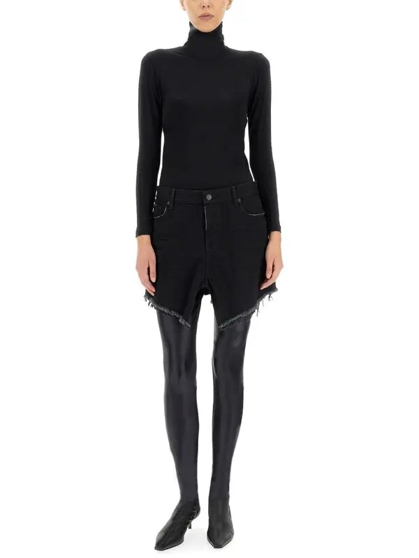 Balenciaga Mini Cut-up Skirt - Black