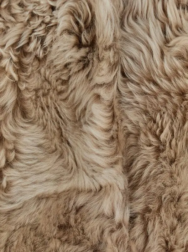YVES SALOMON Fur Coat With Fixed Hood - Multicolor