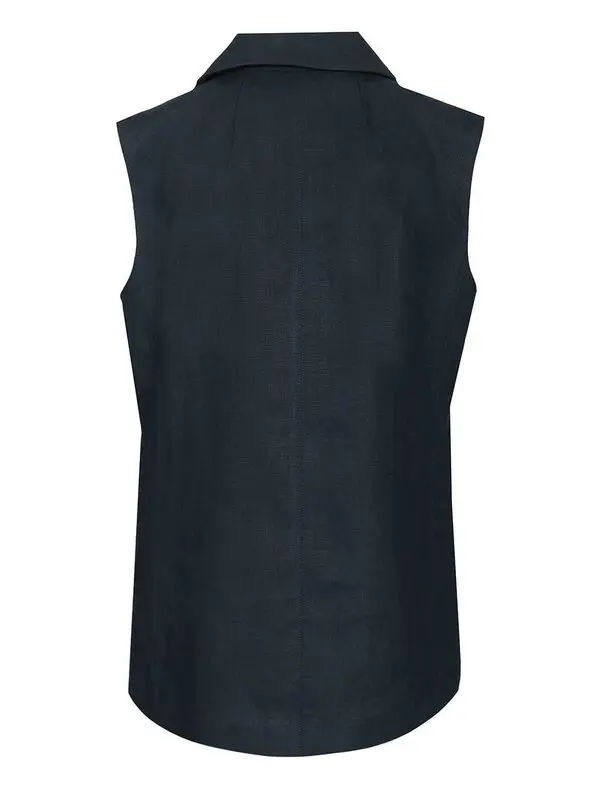 Max Mara Double-breasted Vest - Blue