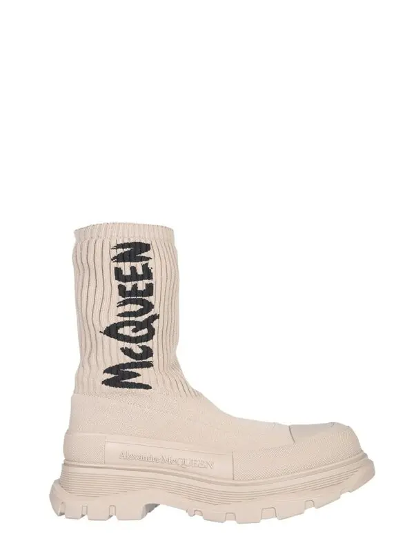 Alexander McQueen Tread Slick Boot - Cream