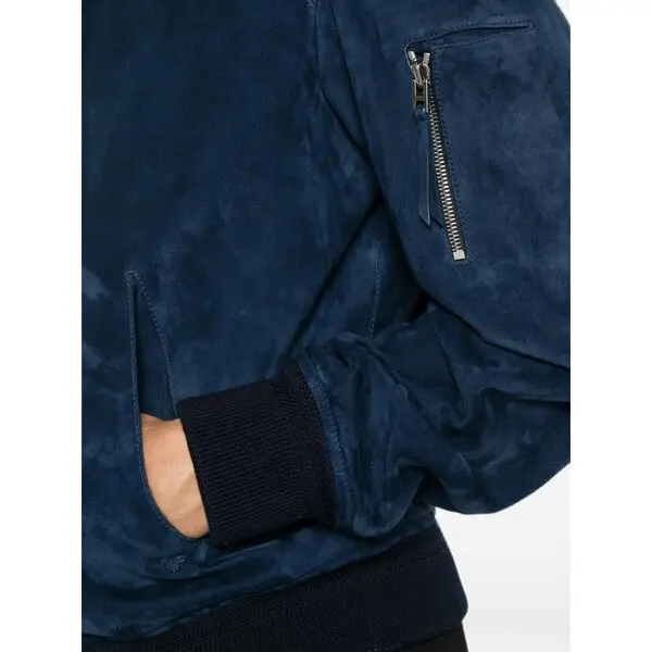 TOM FORD Jackets Leather Jackets - Blue