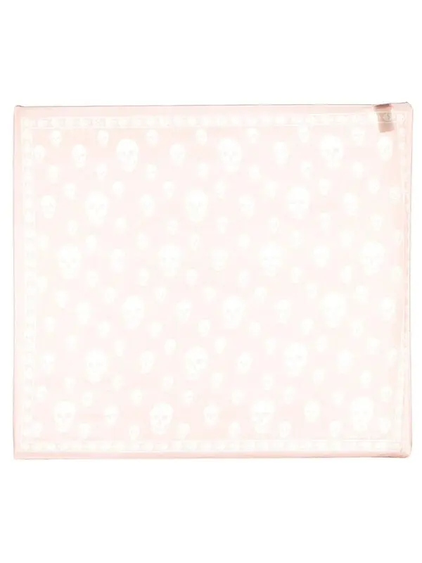 Alexander McQueen Classic Skull Scarf - Pink