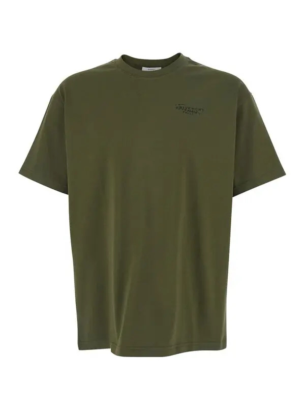 Givenchy T-shirt With Logo On Front And Back For - Green