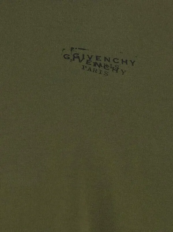 Givenchy T-shirt With Logo On Front And Back For - Green