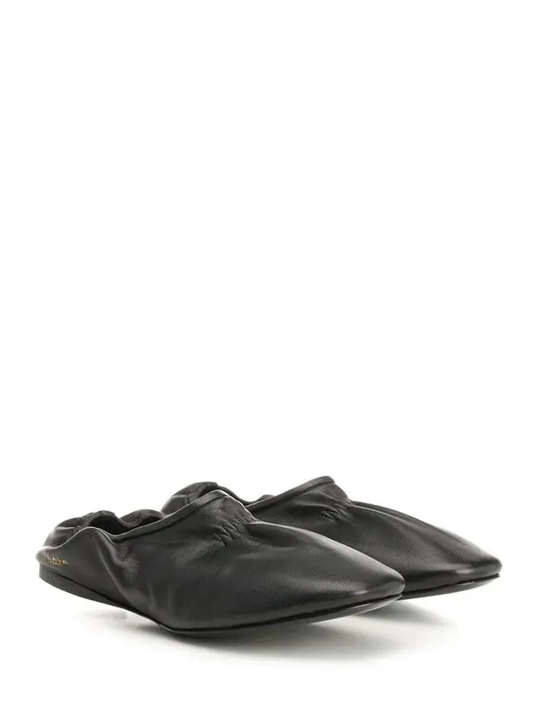 Alaïa Soft Lambskin Slippers - Black