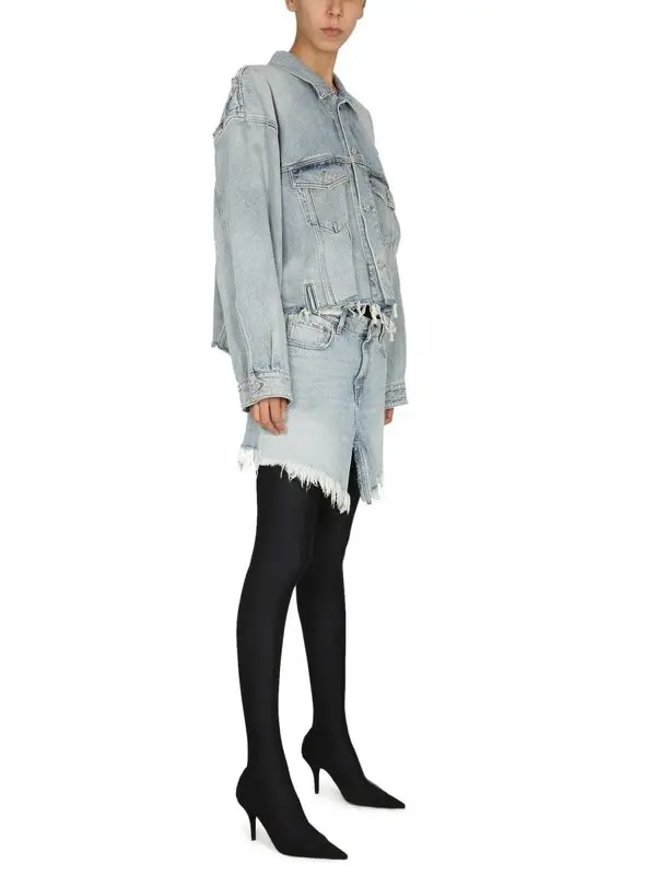 Balenciaga Denim Mini Skirt - Blue