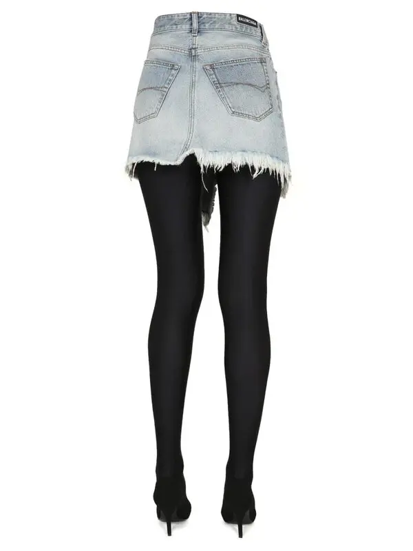 Balenciaga Denim Mini Skirt - Blue