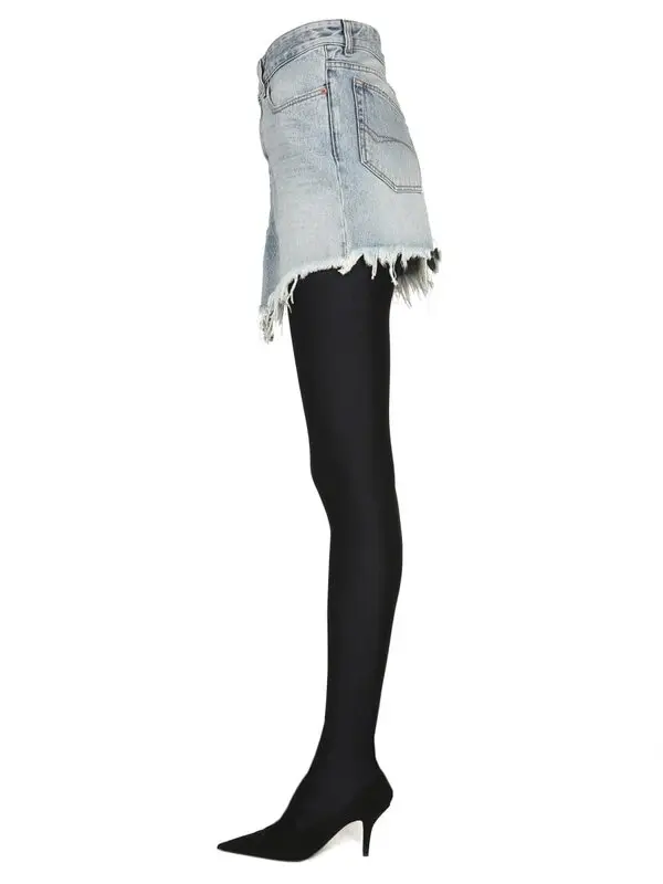 Balenciaga Denim Mini Skirt - Blue