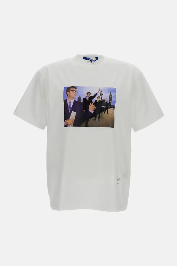 Junya Watanabe Short-sleeve T-shirt With A Print - Multicolor