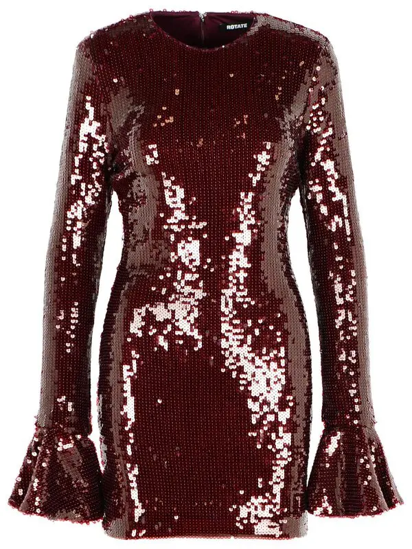 ROTATE BY BIRGER CHRISTENSEN Rositana' Burgundy Polyester Dress