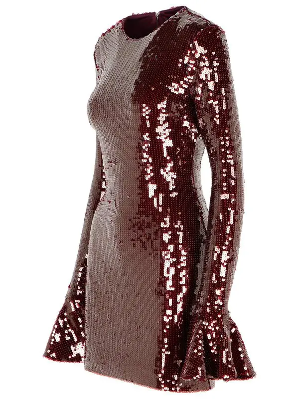 ROTATE BY BIRGER CHRISTENSEN Rositana' Burgundy Polyester Dress