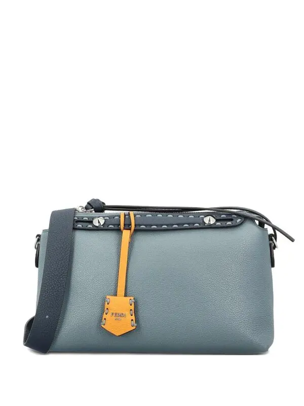 Fendi By The Way Soft Selleria Medium Bag With Macro Stitching - Blue