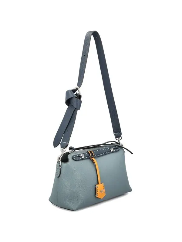 Fendi By The Way Soft Selleria Medium Bag With Macro Stitching - Blue