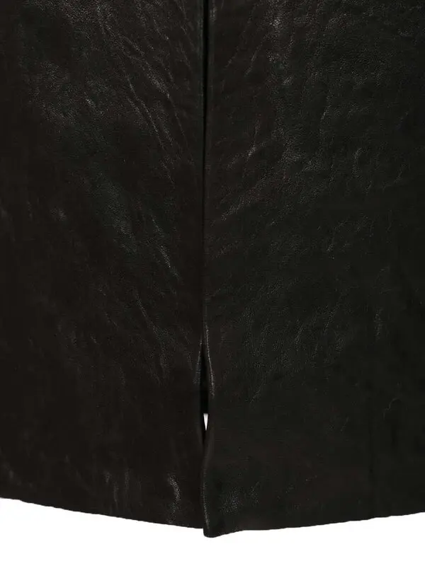 Rick Owens Leather Long Skirt