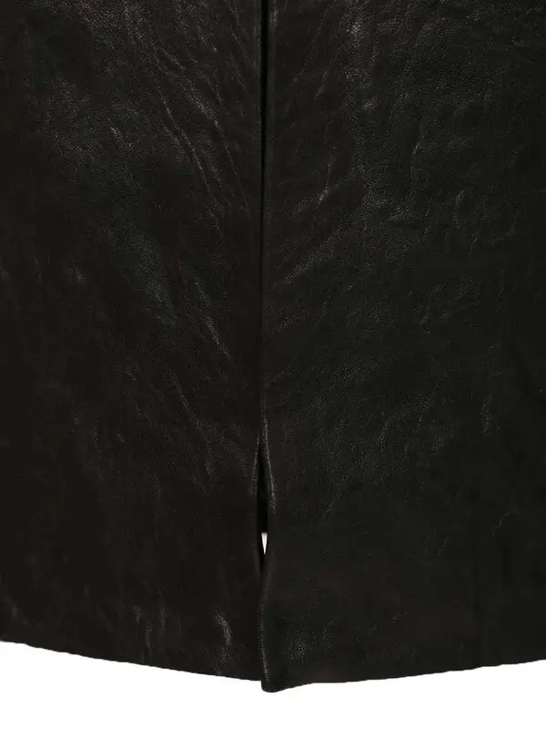 Rick Owens Leather Long Skirt