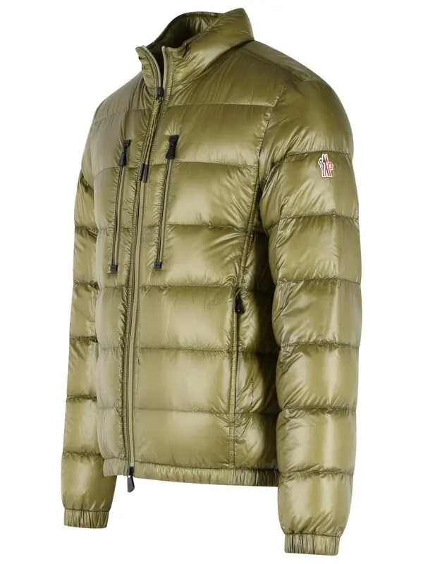 Moncler Foldable Short 'orres' Olive Polyamide Down Jacket