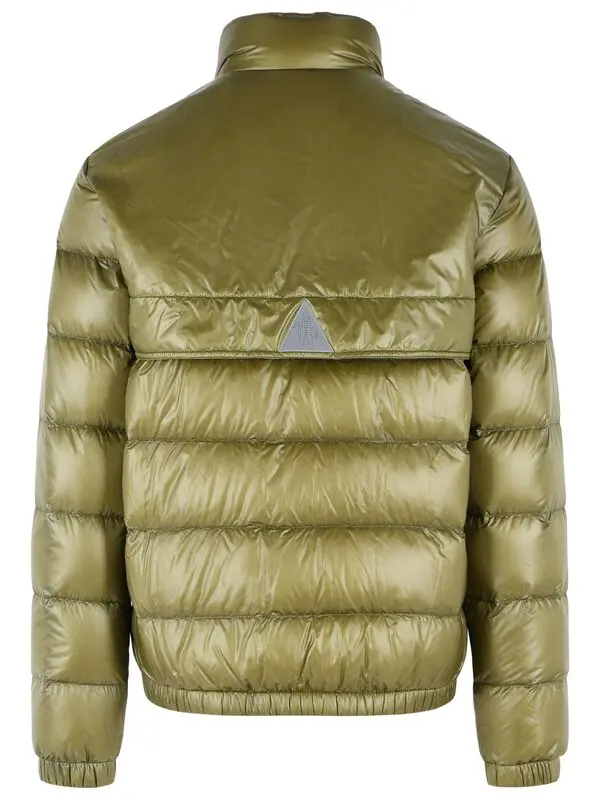 Moncler Foldable Short 'orres' Olive Polyamide Down Jacket