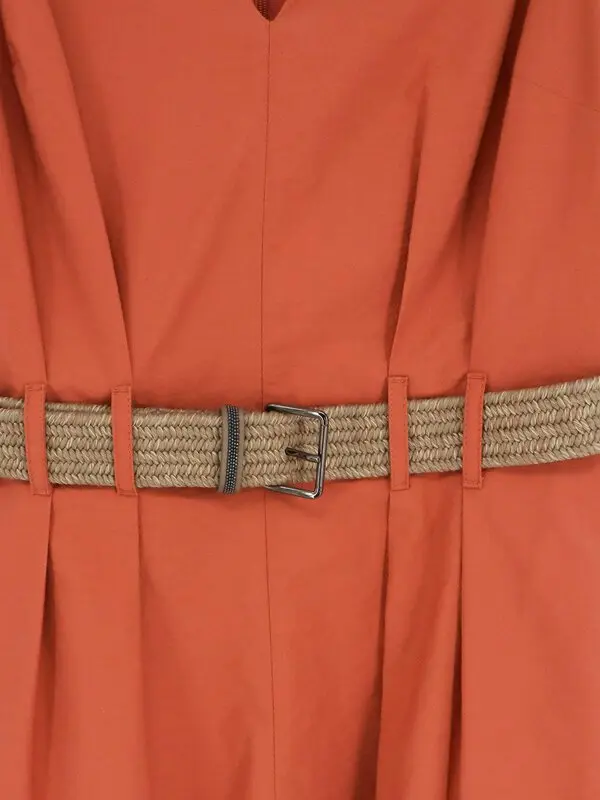 Brunello Cucinelli Mini Dress With Belt