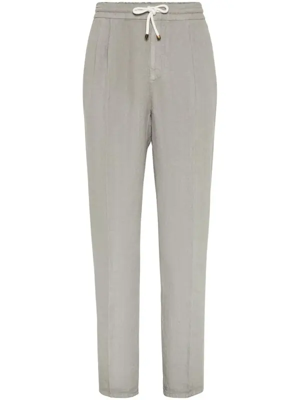 Brunello Cucinelli Linen Trousers - Multicolor
