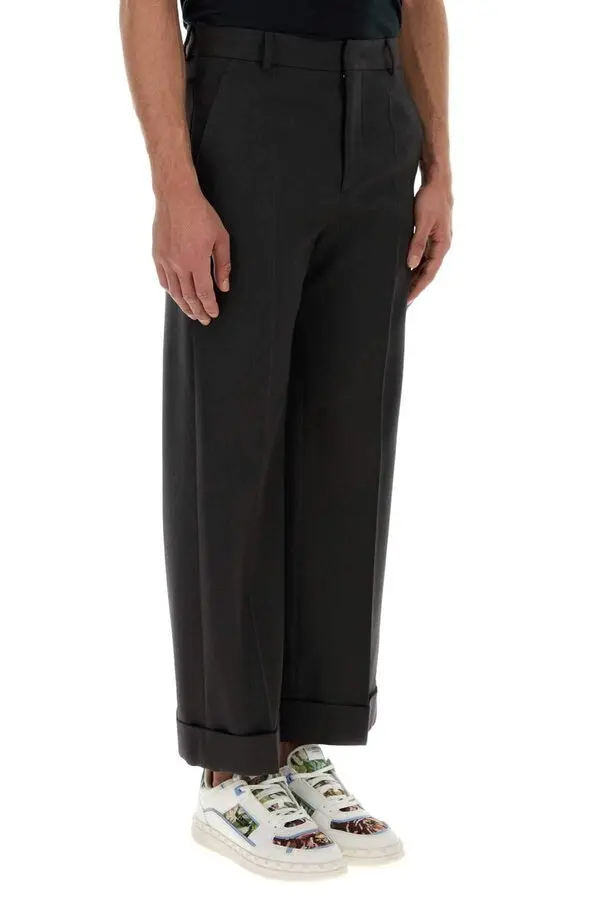 Valentino Garavani Charcoal Wool Pant